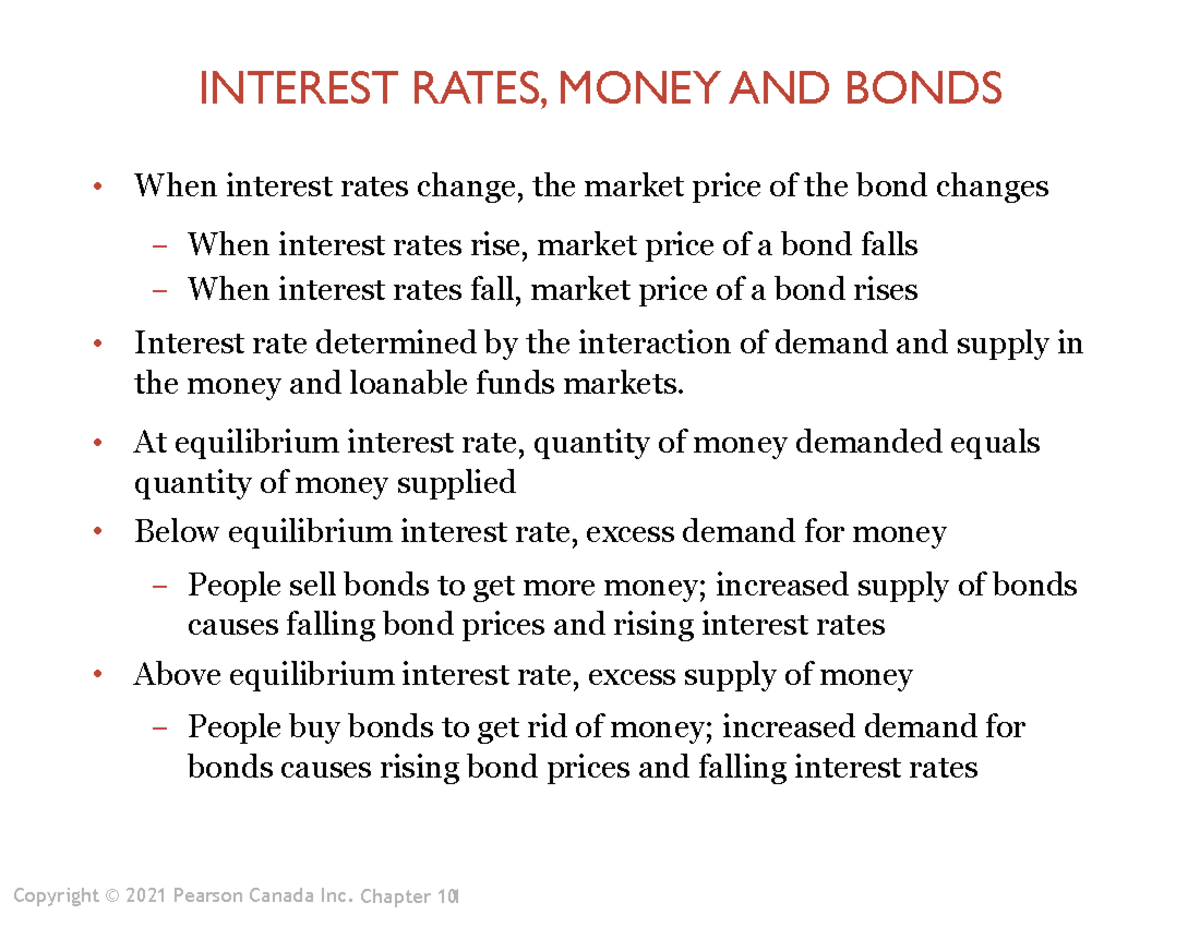 204 Conclusion 2024 - • When interest rates change, the market price of ...