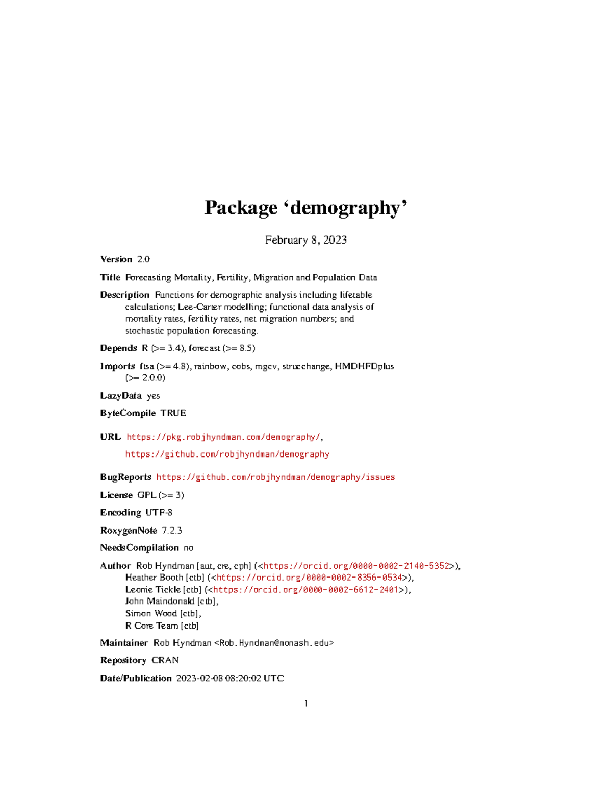 Demography-2 inr - Applied statistics with computing - Studocu