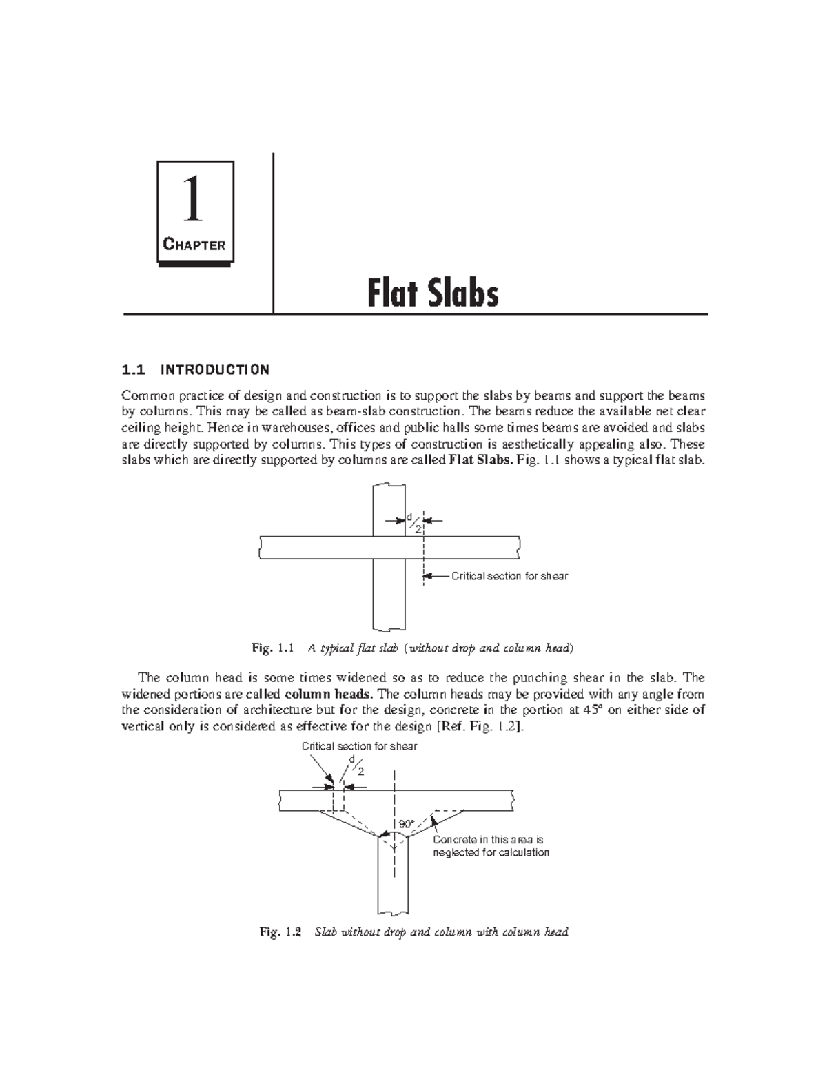 Flat slab design - 1 INTRODUCTION Common practice of design and ...
