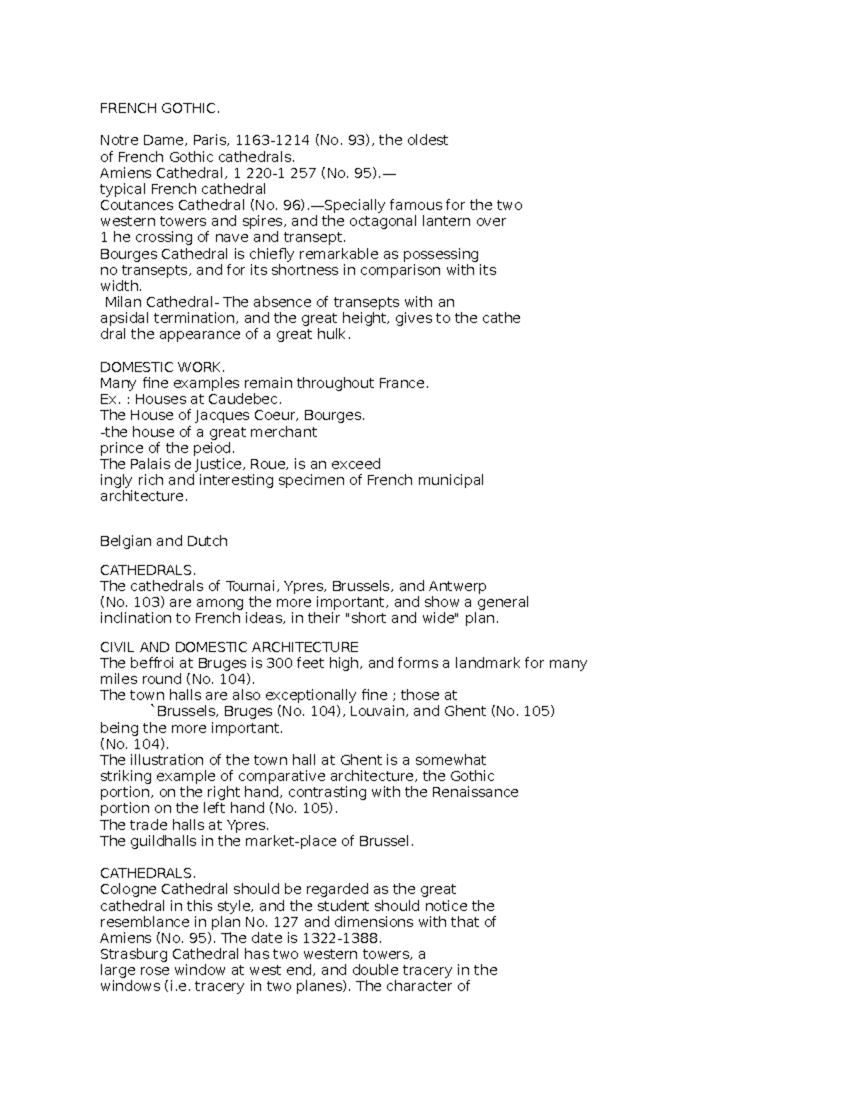 Gothic-Examples - FRENCH GOTHIC. Notre Dame, Paris, 1163-1214 (No. 93 ...