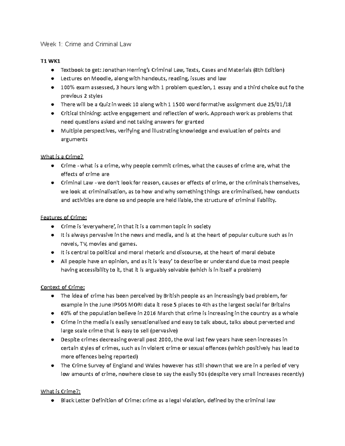 Criminal Law Notes - Lecturer: Henrique Carvalho, Roger Leng, Laura ...