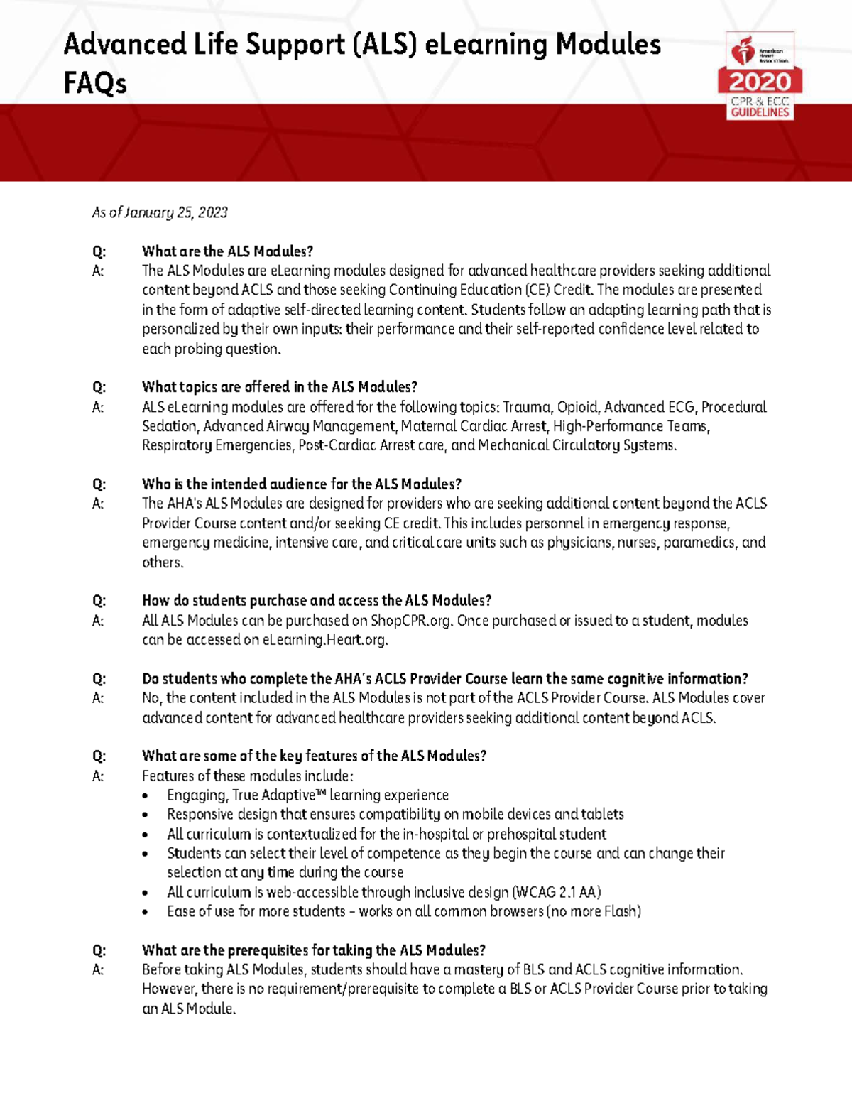 Info ALS - ALS informacion - Advanced Life Support (ALS) eLearning ...