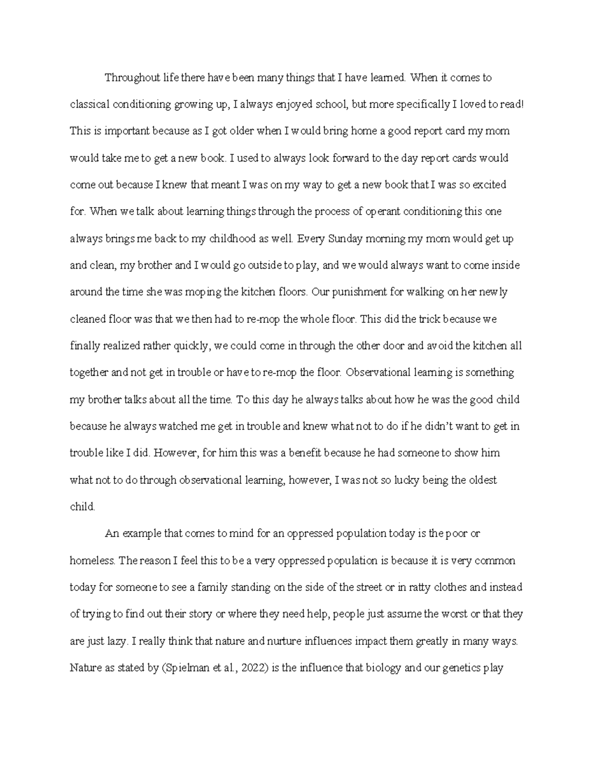 Unit 6 DB PS124 - discussion post - Throughout life there have been ...