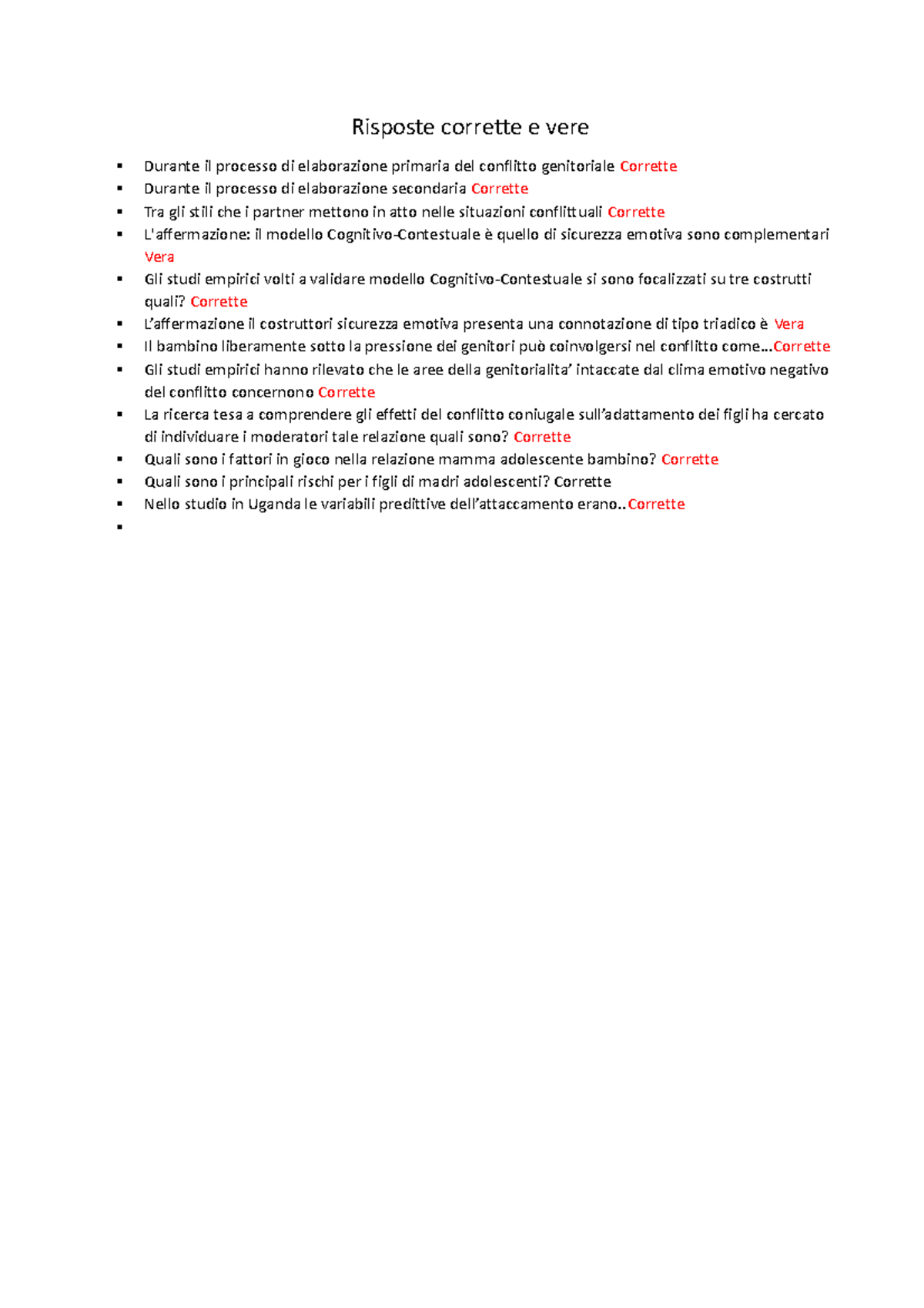 Risposte Corrette - Completo - Risposte corre琀琀e e vere Durante il ...