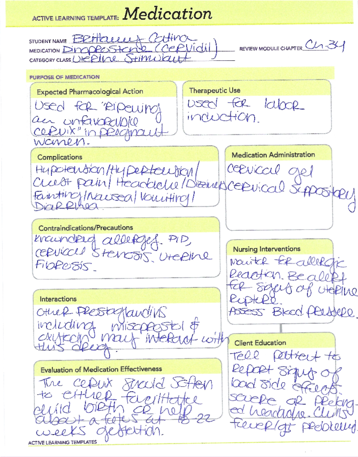 Drug Assignment - NUR 242 - Studocu