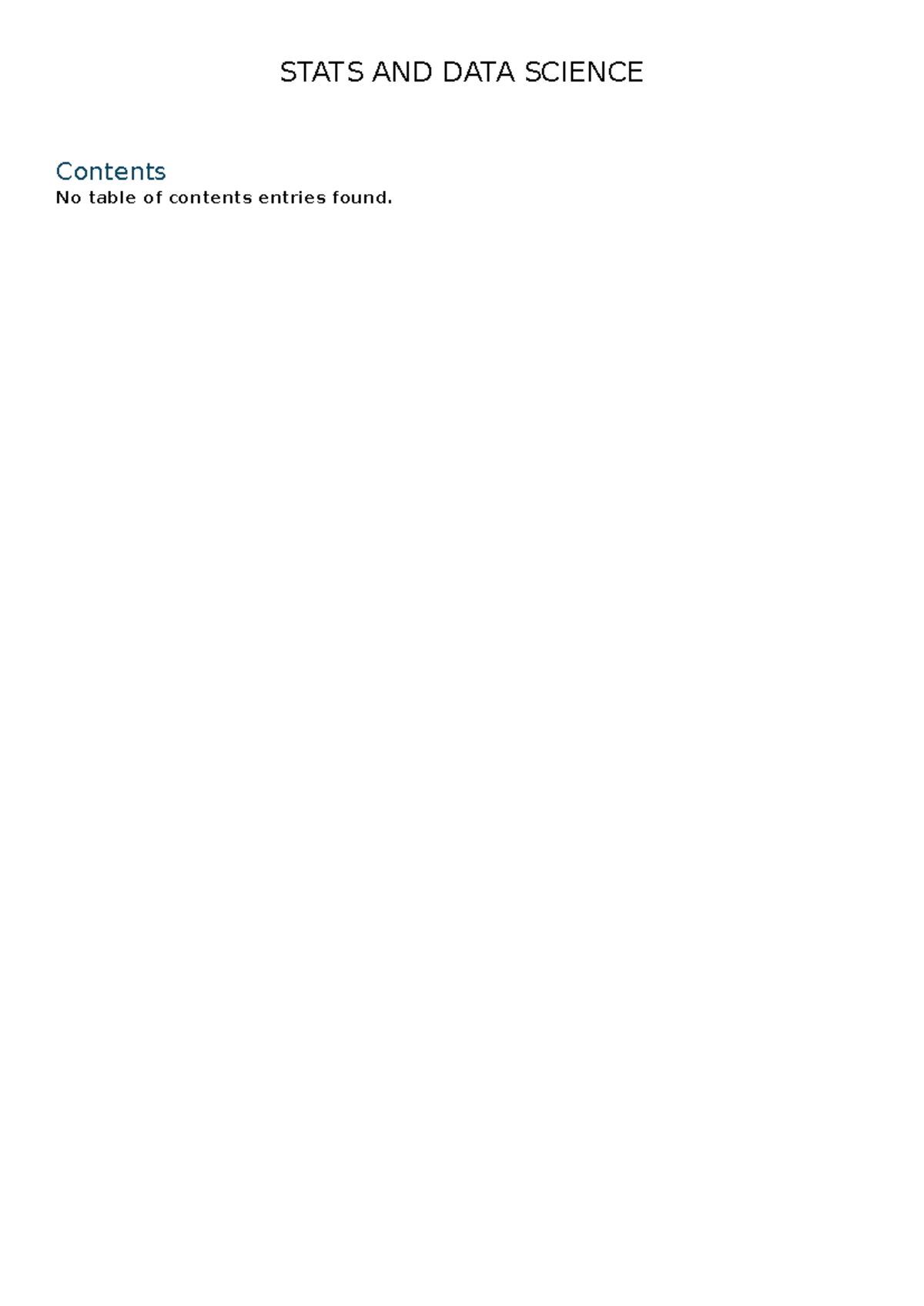 Slides Summ. Chap 1 - Summary Statistics and Data Science - STATS AND ...