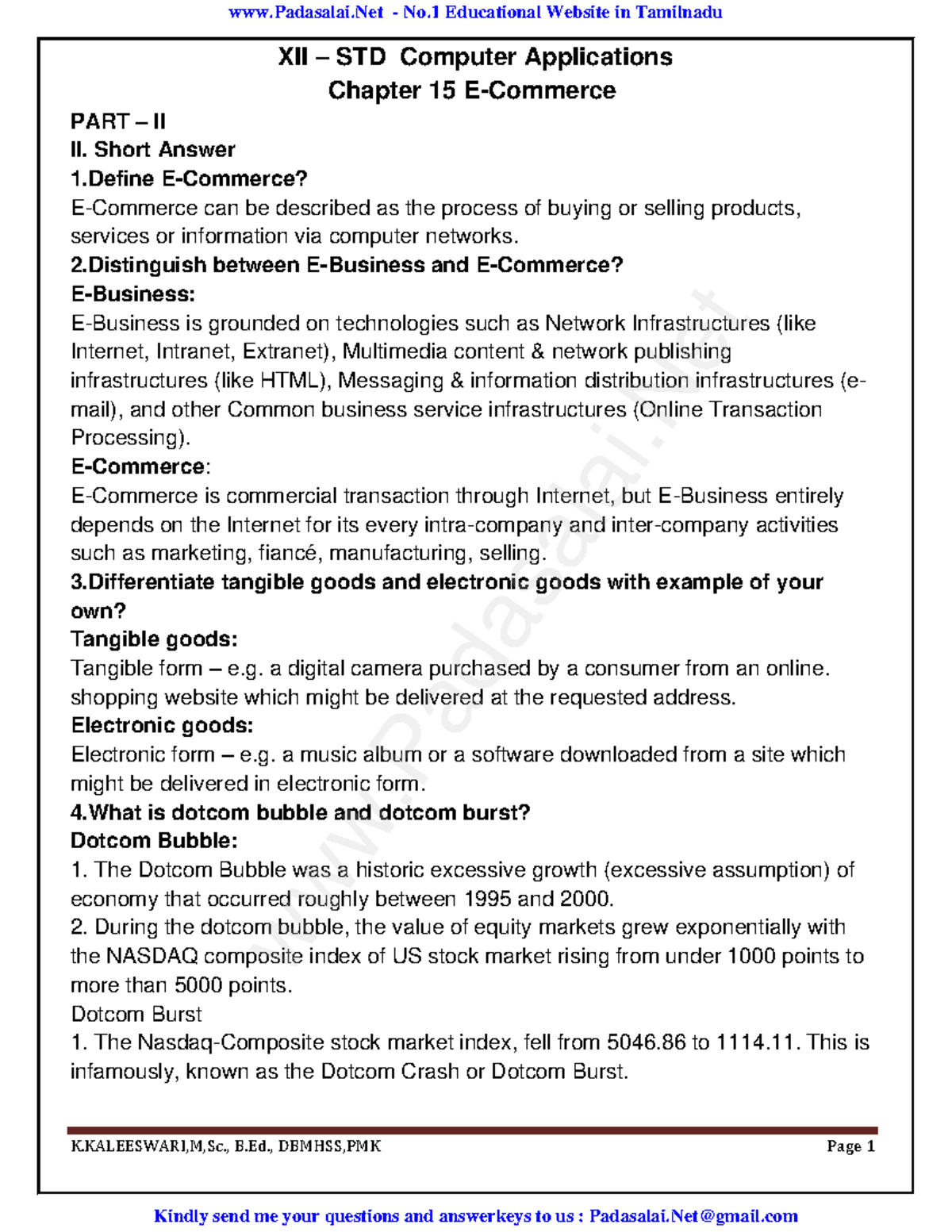 12th-Computer-Applications-Chapter-15-to-18-Study-Material-Tamil-Medium ...