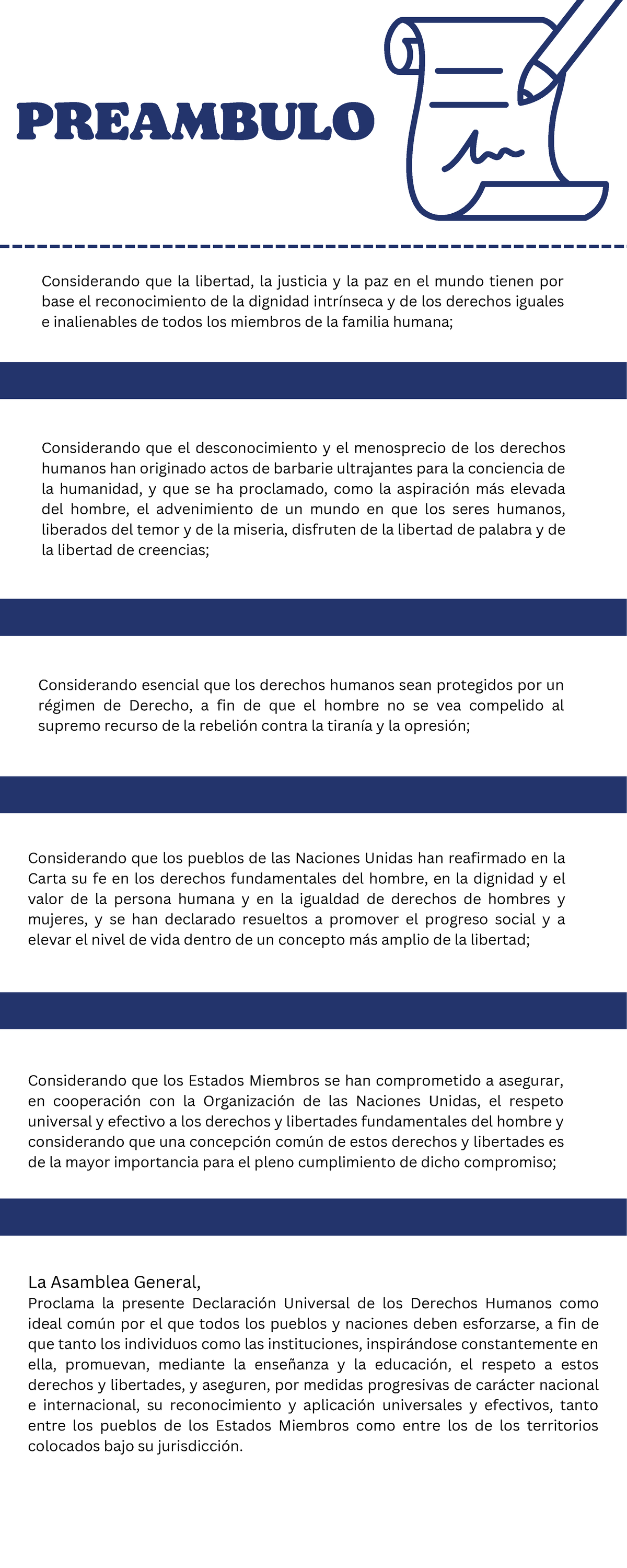 Preambulo - PREAMBULO Considerando que la libertad, la justicia y la ...