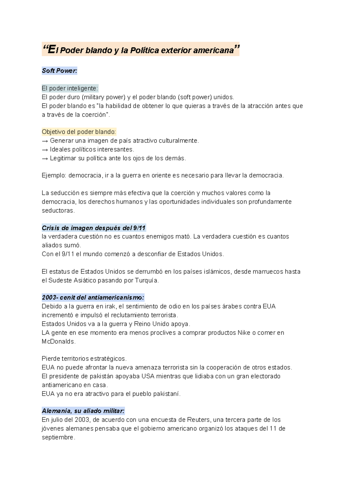 Seminario de Actualidad - Poder blando y la exterior Soft Power: El ...