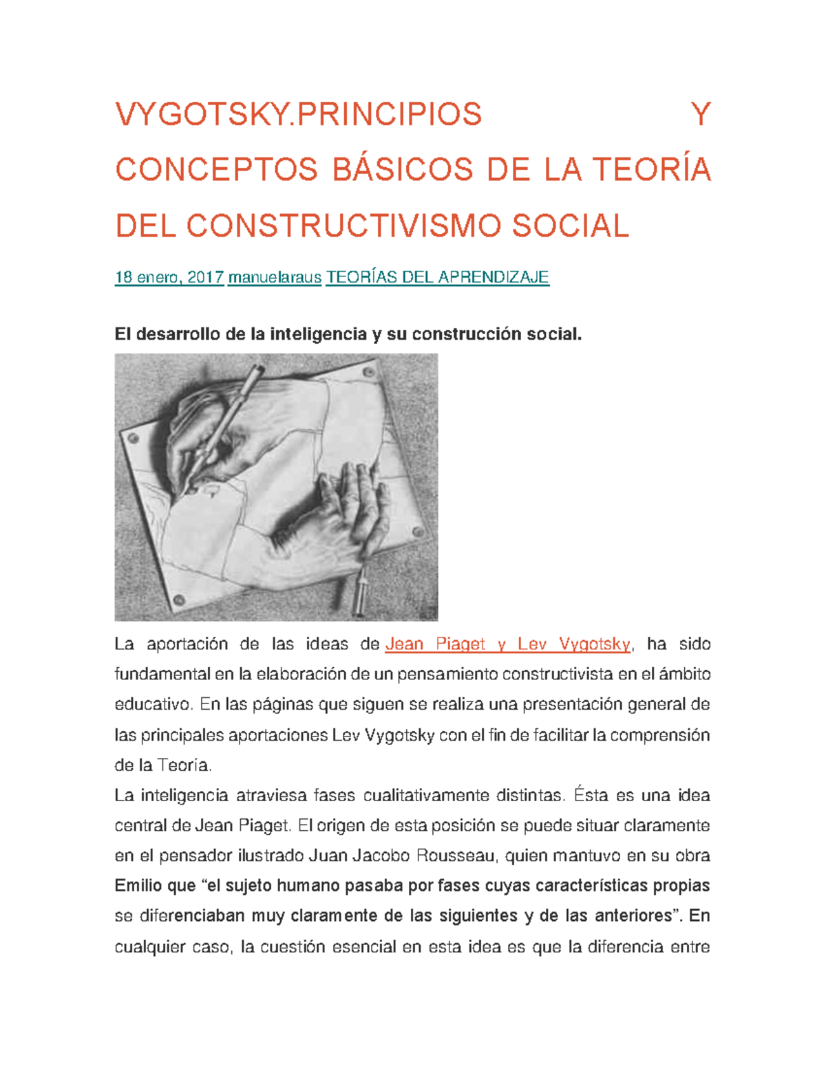 Vygotsky - Información detallada e explícita. - VYGOTSKY Y CONCEPTOS ...
