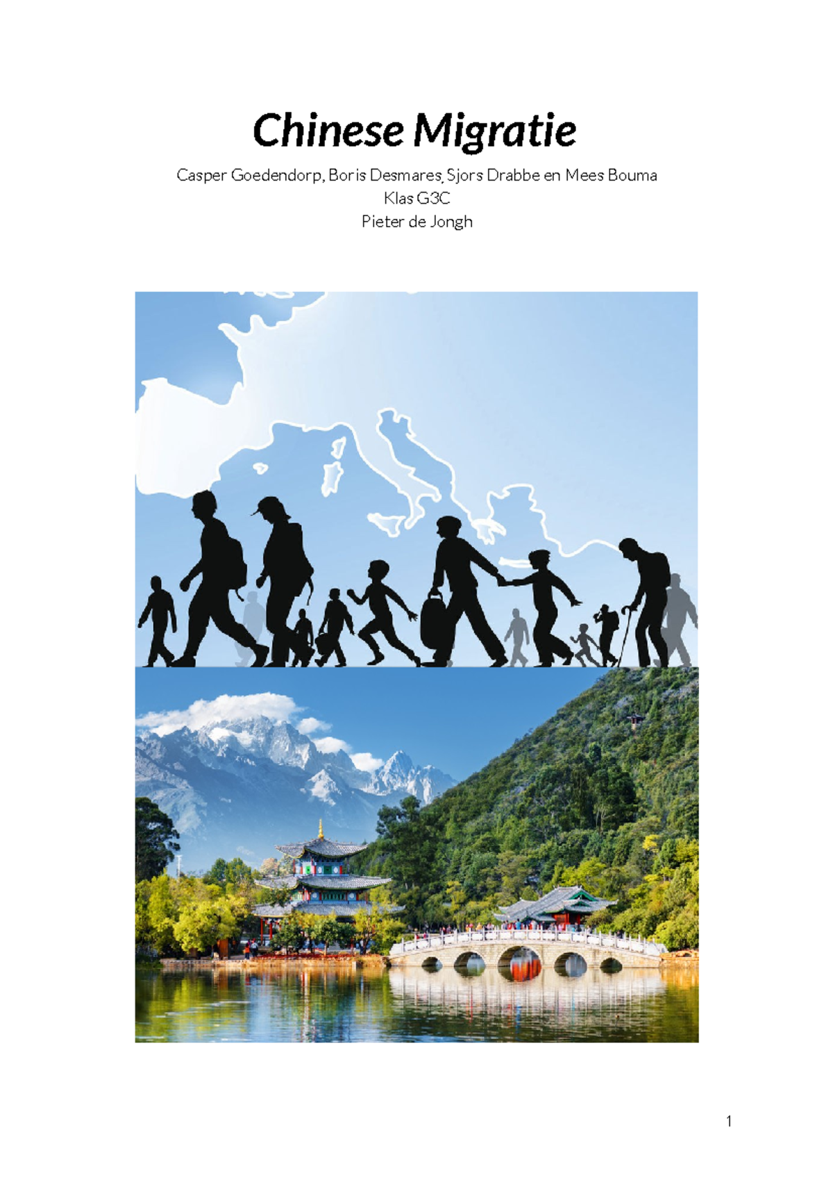 Chinese migratie - Capsper, Boris, Mees, Sjors - Chinese Migratie ...