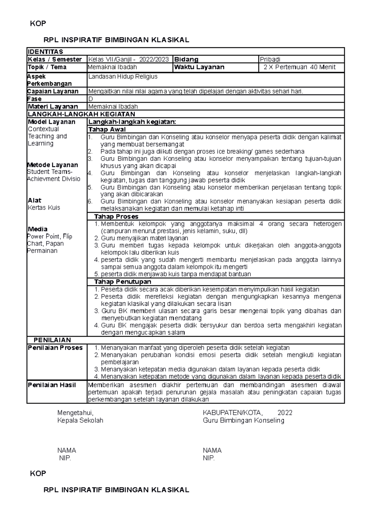 F. RPL Merdeka Kelas VII - KOP RPL INSPIRATIF BIMBINGAN KLASIKAL ...