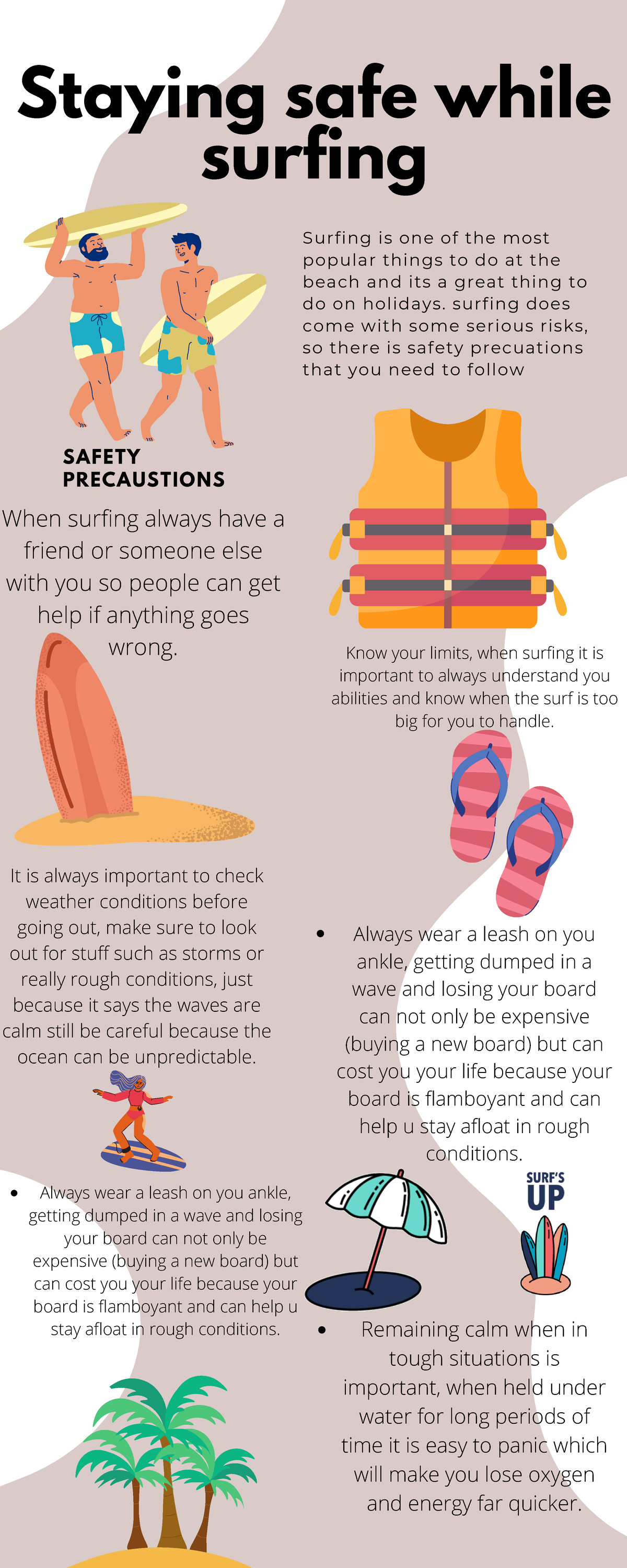 Staying safe while surfing - Staying safe while surfing Surfing is one ...