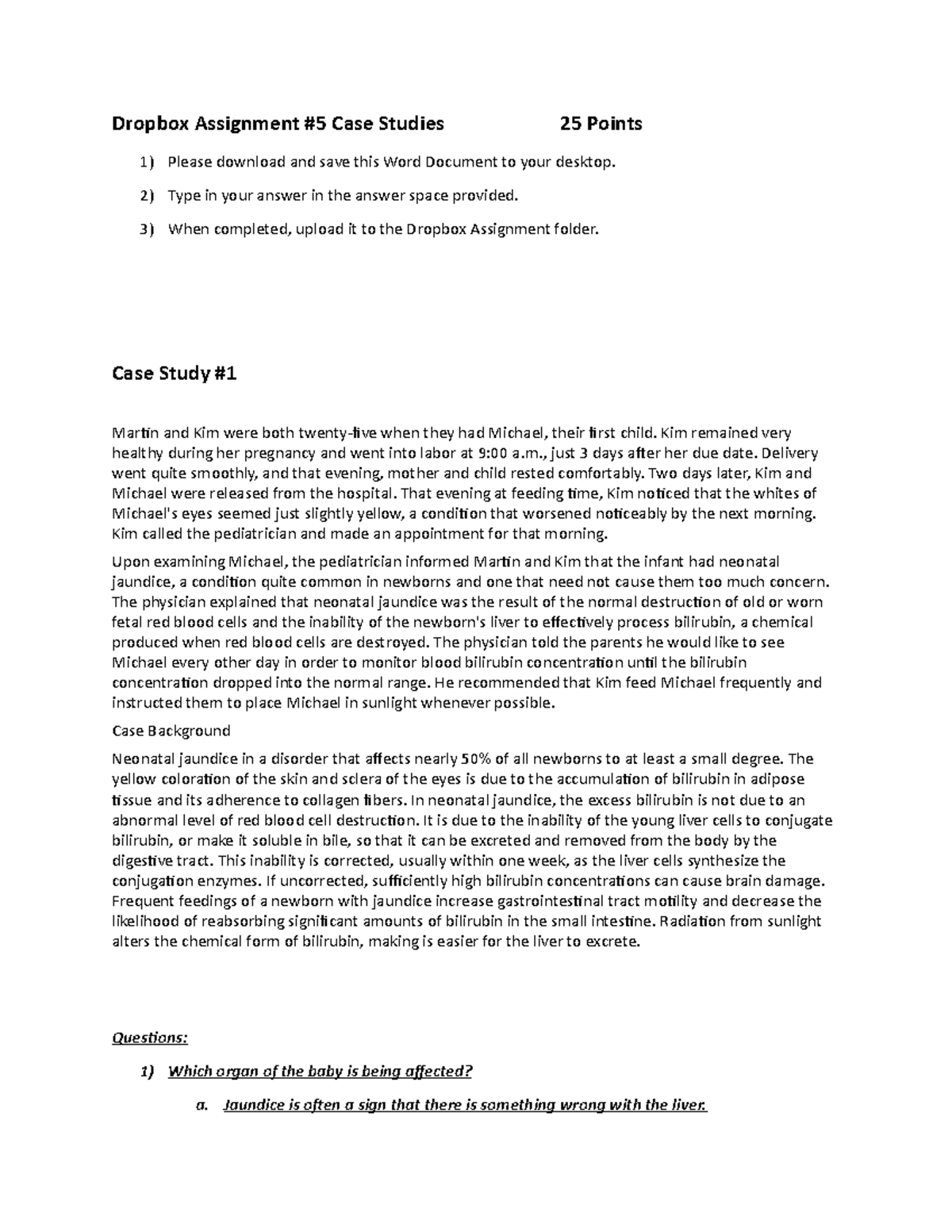 Dropbox Assignment #5 - notes - Dropbox Assignment #5 Case Studies 25 ...