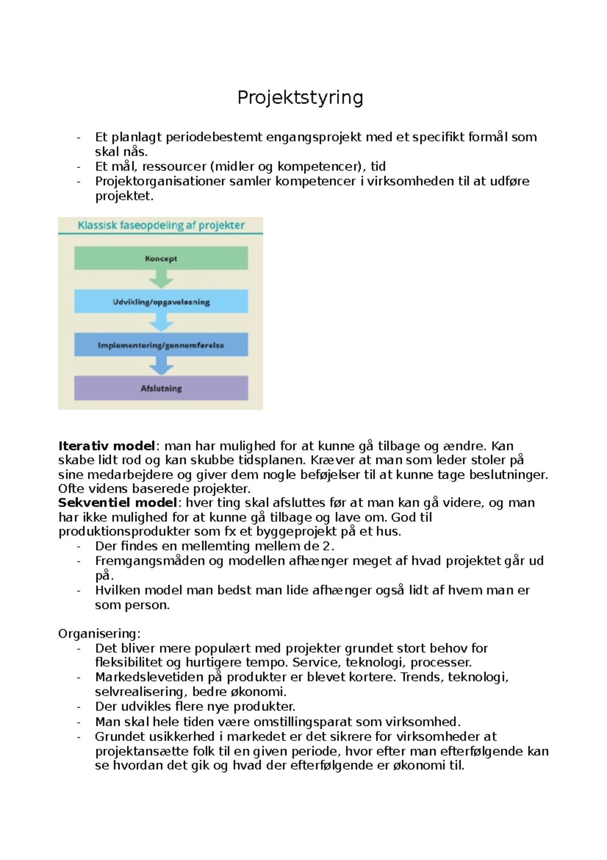 Projektstyring - Projektstyring Et planlagt periodebestemt ...