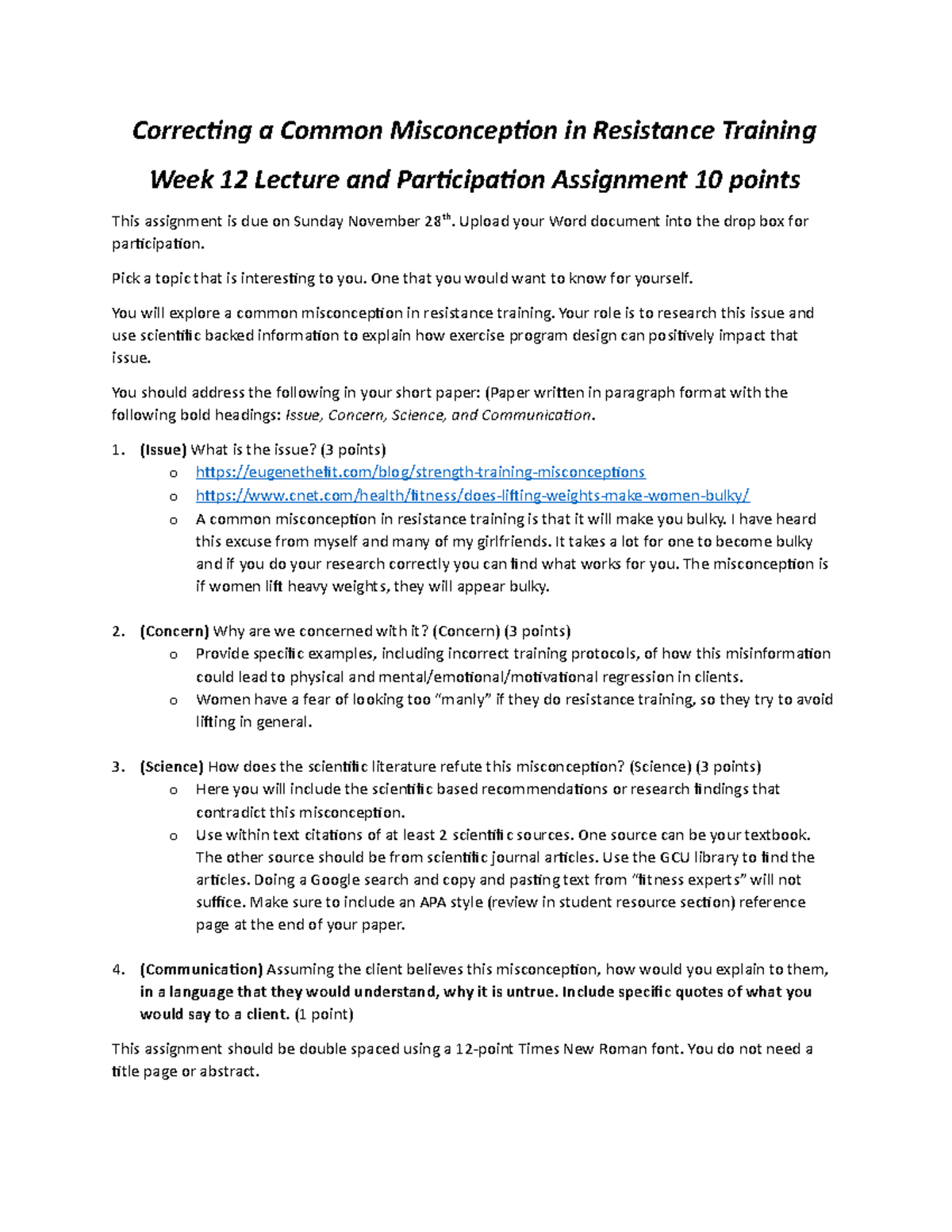 Correcting a Common Misconception in Resistance Training Instructions ...