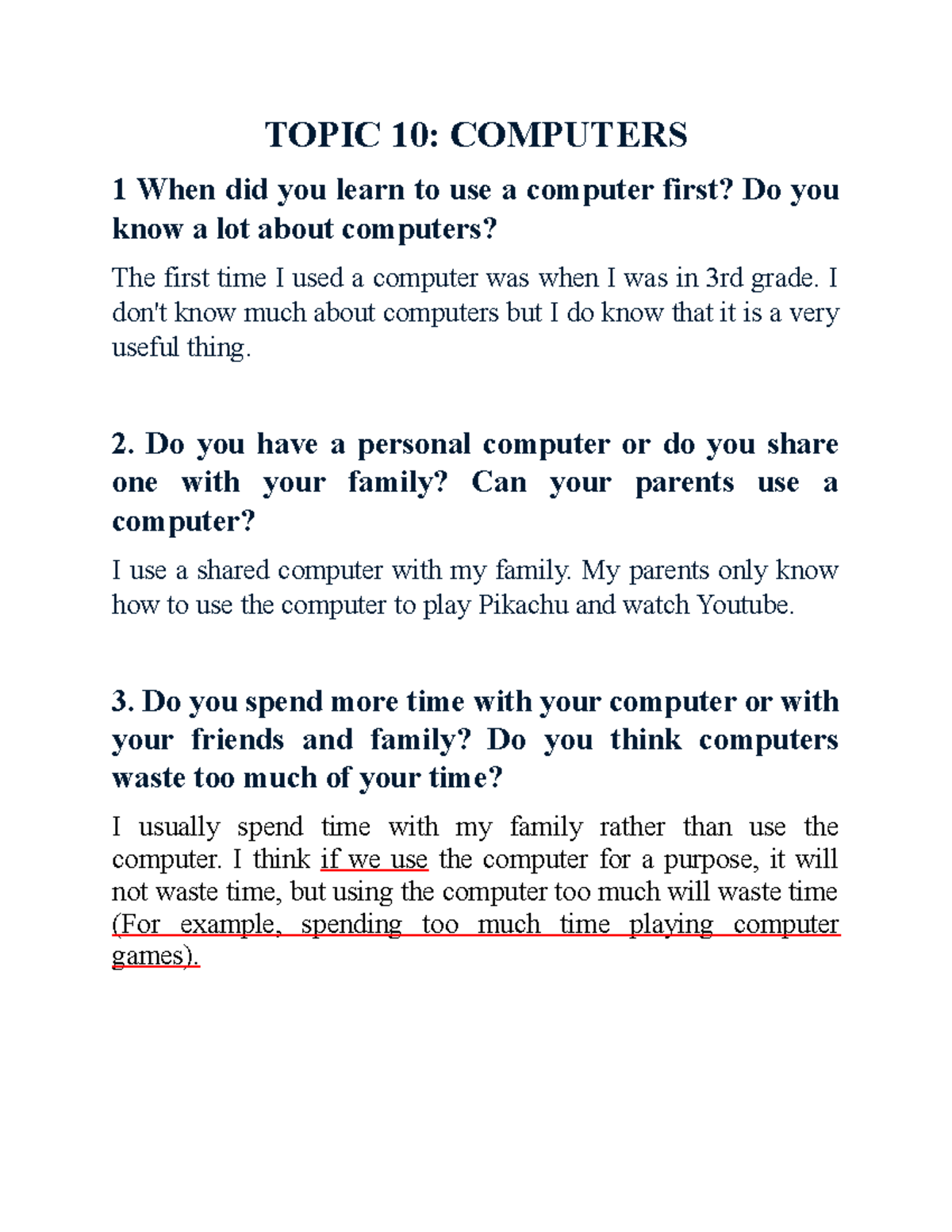 Topic-1O Computers-1 - About English Linguistic - TOPIC 10: COMPUTERS 1 ...