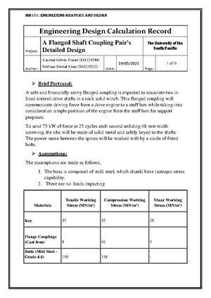 MM101 Project 2020 final report - Stuck on something? Get answers and ...