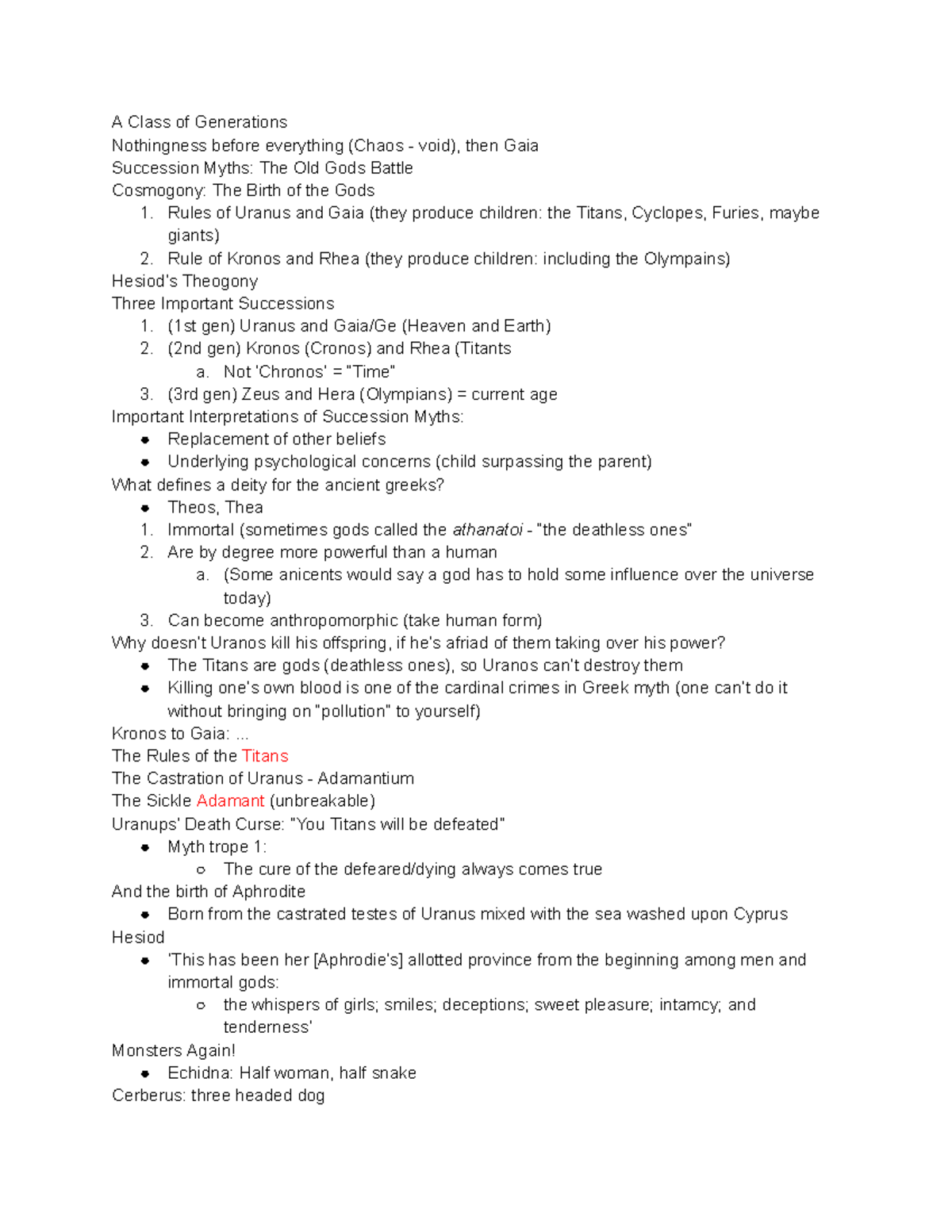 Successions Myths The Old Gods Battle - A Class of Generations ...