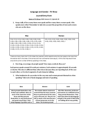 Fieldwork Journal 1 - FA20: Cultural Anthropology - 38714 ...