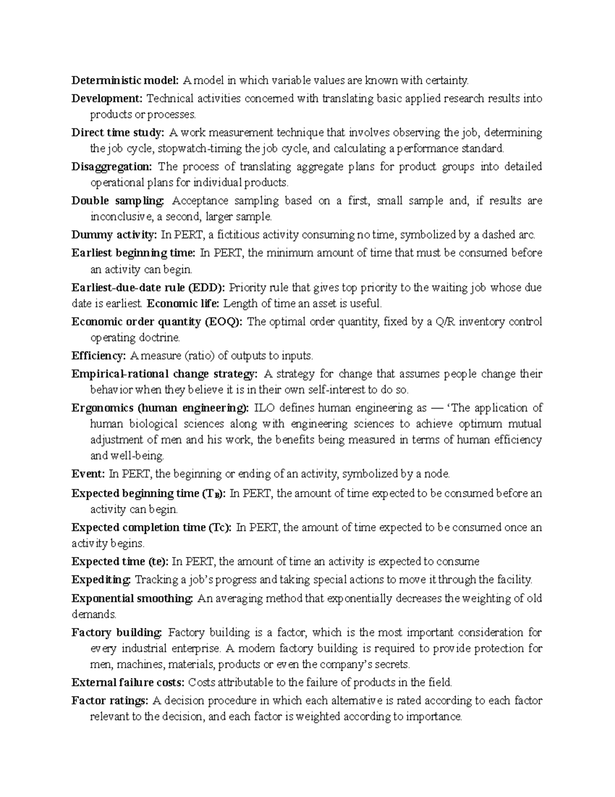 Deterministic Model Development Technical Activities Concerned With Translating Basic Applied