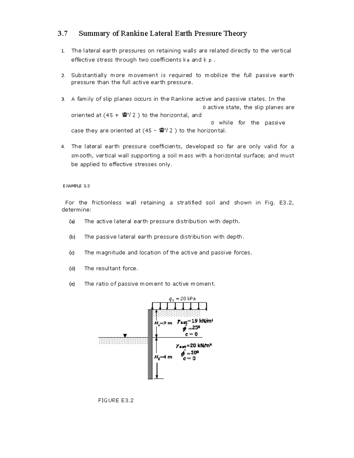 Advanced Foundation Engineering chapter - 3 Summary of Rankine Lateral ...