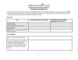 CYB 310 Module Three Lab Worksheet - CYB 310 Module Three Lab Worksheet ...
