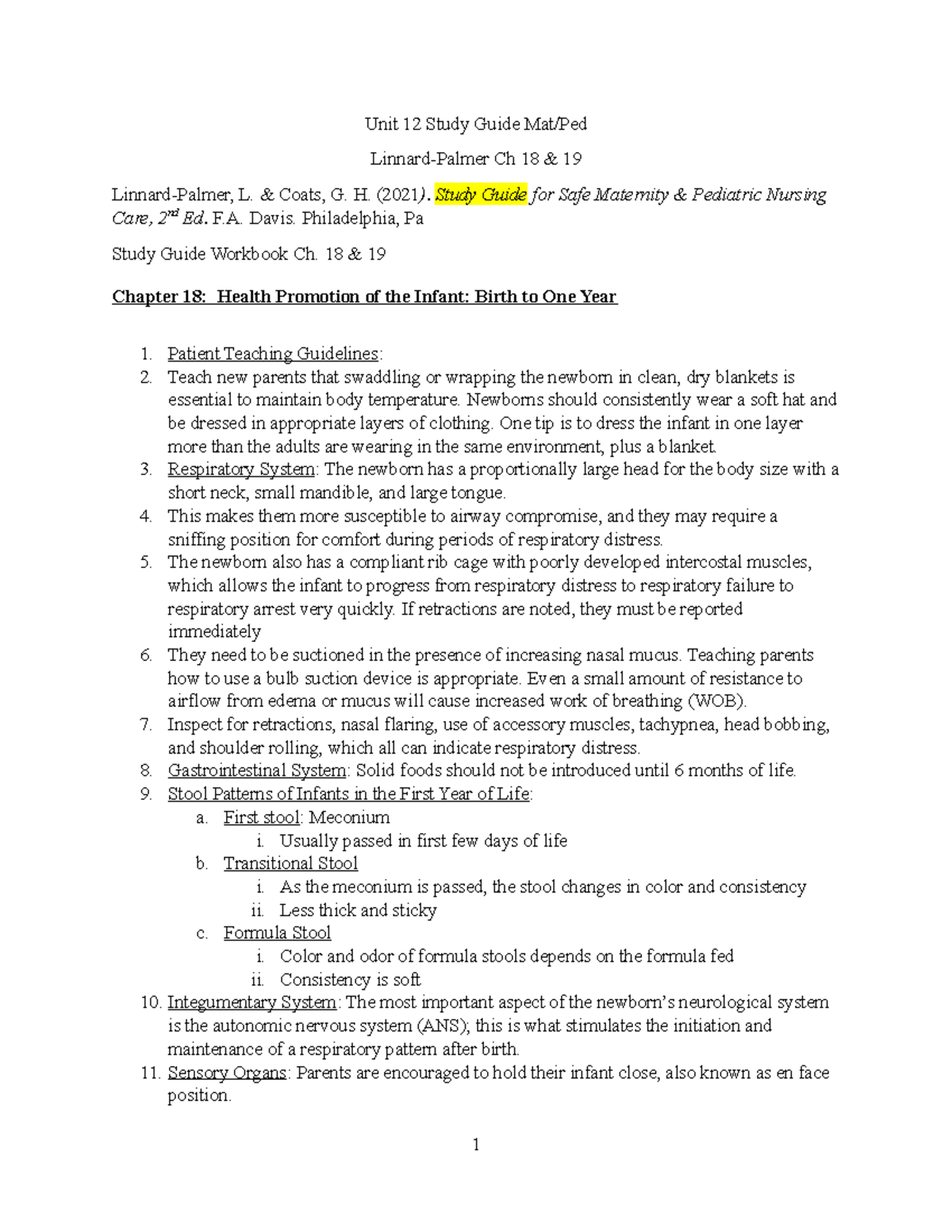 Unit+12+Study+Guide+Mat - Unit 12 Study Guide Mat/Ped Linnard-Palmer Ch ...