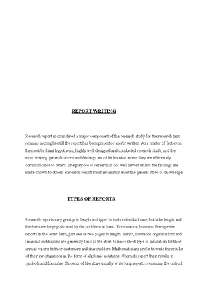 Structure and Components of Scientific Reports - STRUCTURE AND ...