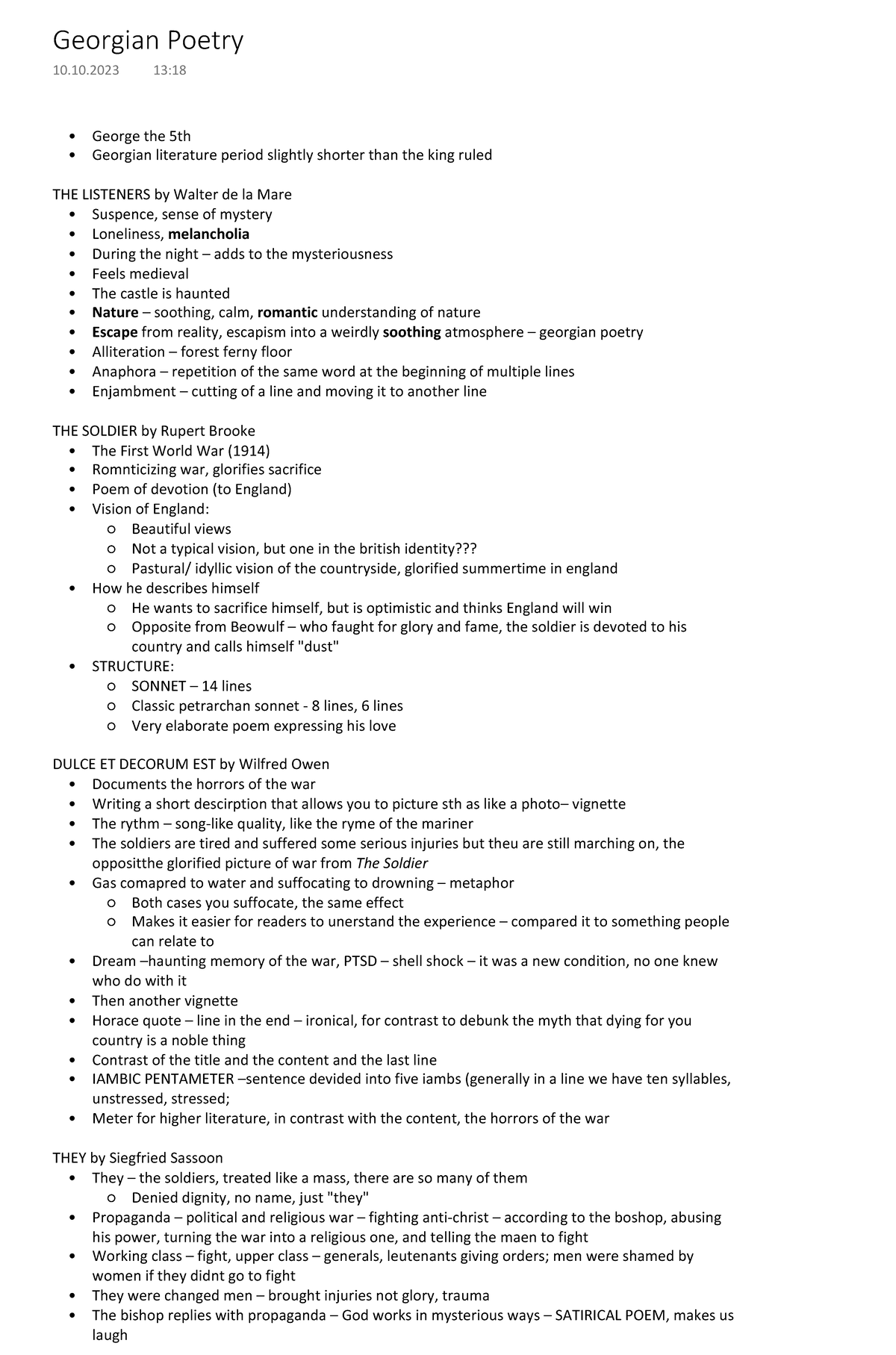 Georgian Poetry - George the 5th Georgian literature period slightly ...