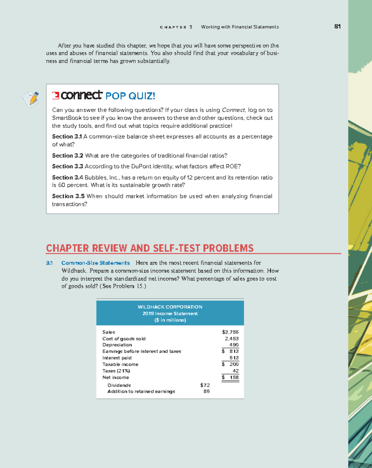 Chapter 3 Chapter Review and Self-Test Problems - c h a p t e r 3 ...
