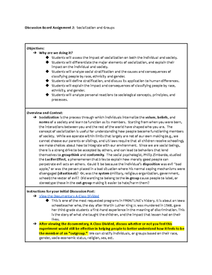 Summary Questions II - Describe the concepts of the in and out groups ...