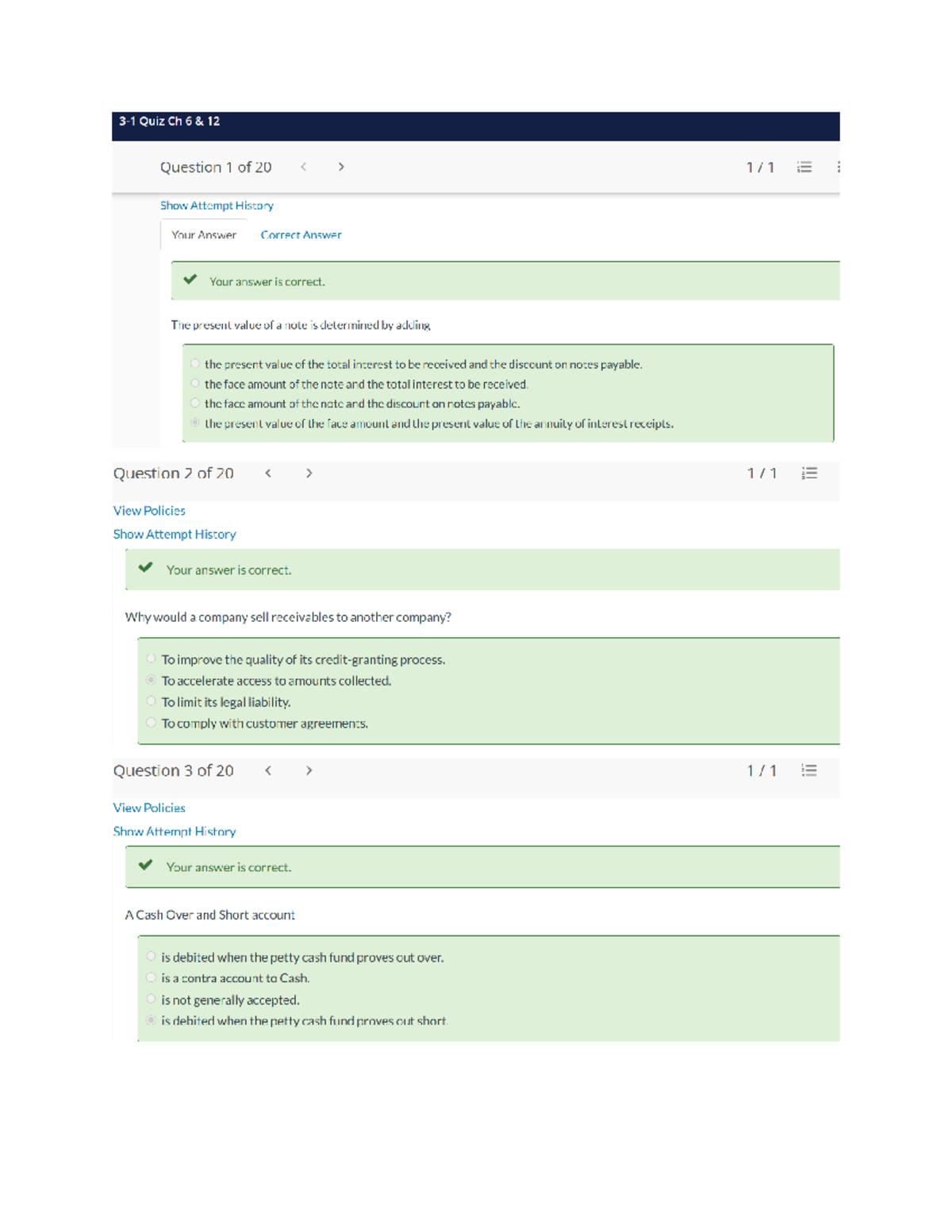 ACC 317 - 3-1 quiz - ACC 317 - 3-1 quiz - ACC-317 - Studocu