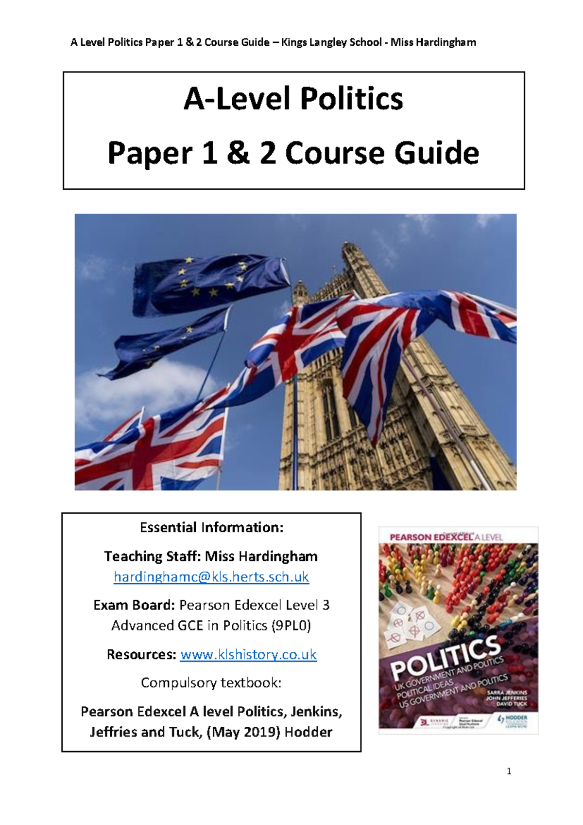 A level politics course guide had updated 2020 - A-Level Politics Paper ...
