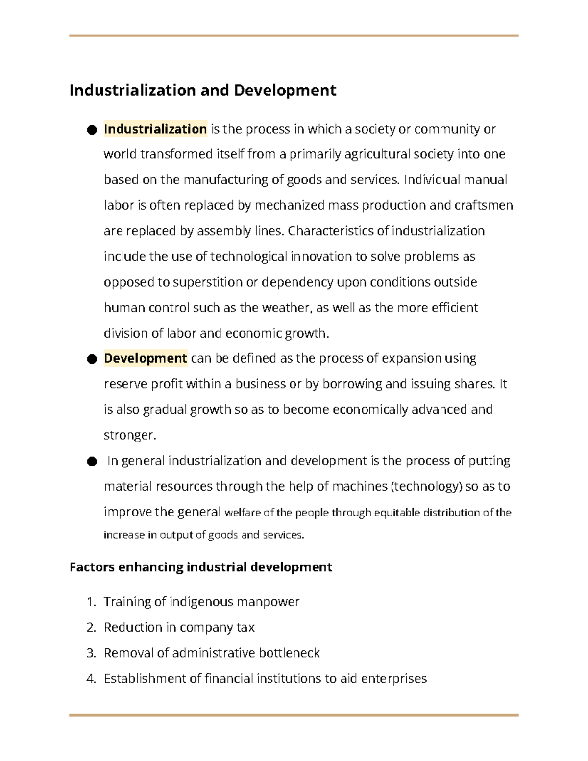Introduction to Business (8) Industrialization and Development ...