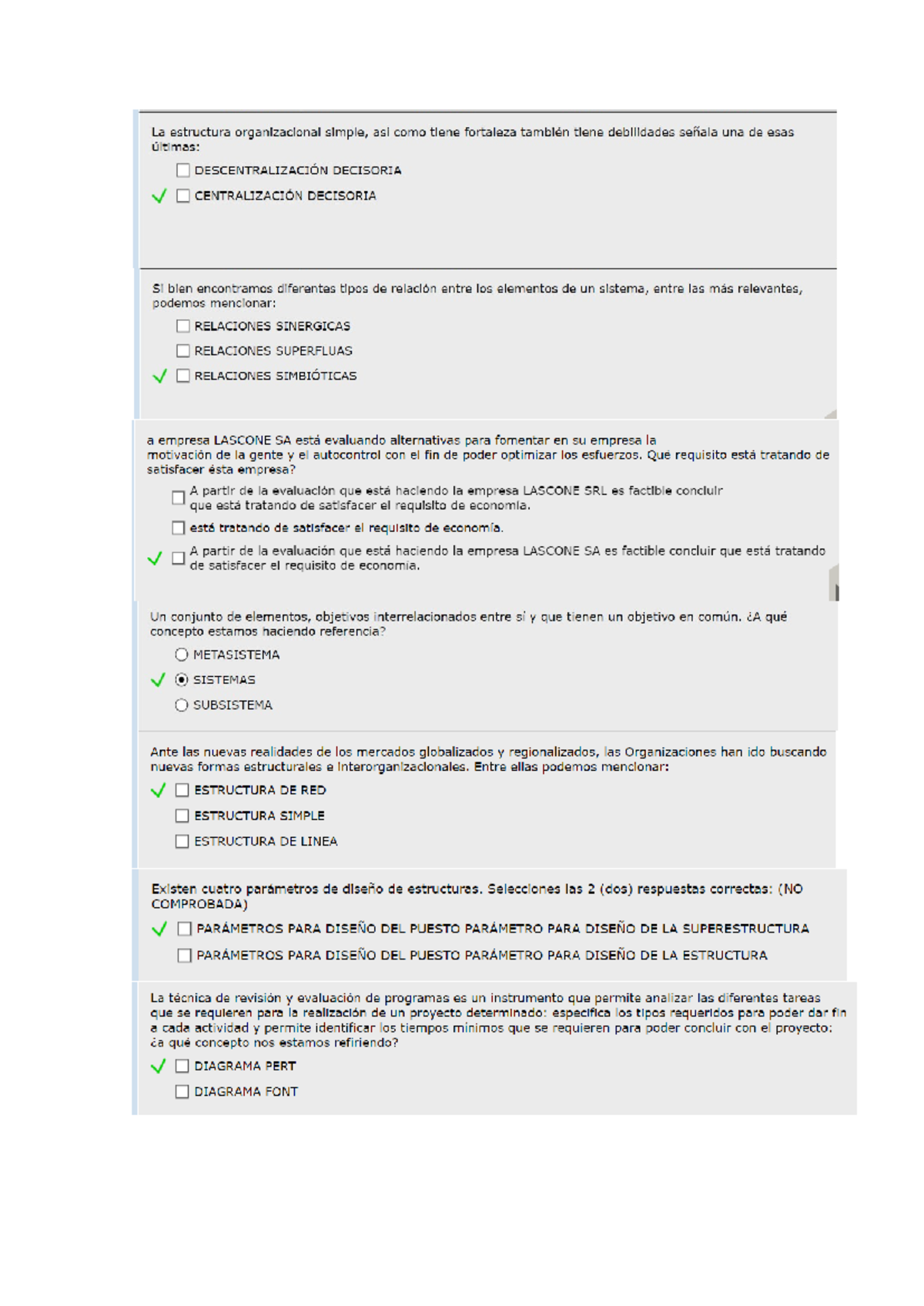 Preguntero - Sistemas de Información Organizacionales - Studocu
