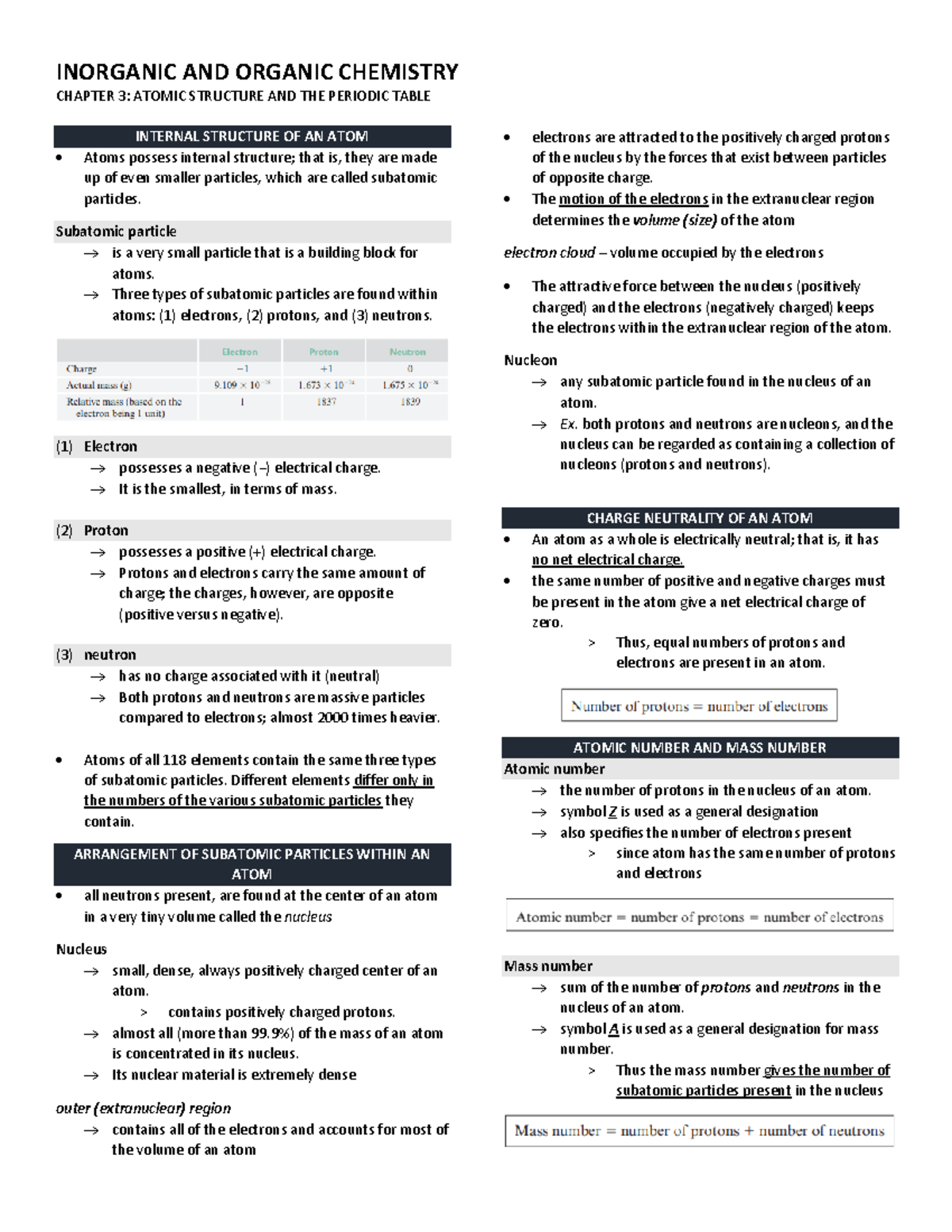 3-Atomic Structure and the Periodic Table - INORGANIC AND ORGANIC ...