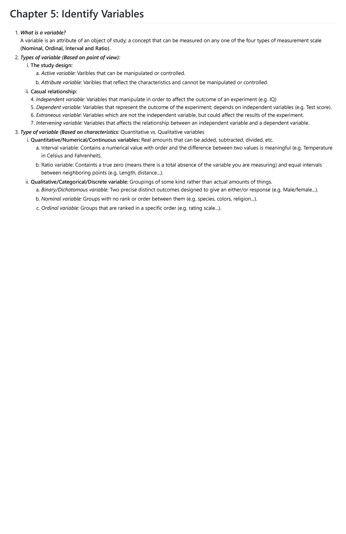 Identify Variables - Lecture notes 5 - Chapter 5: Identify Variables ...
