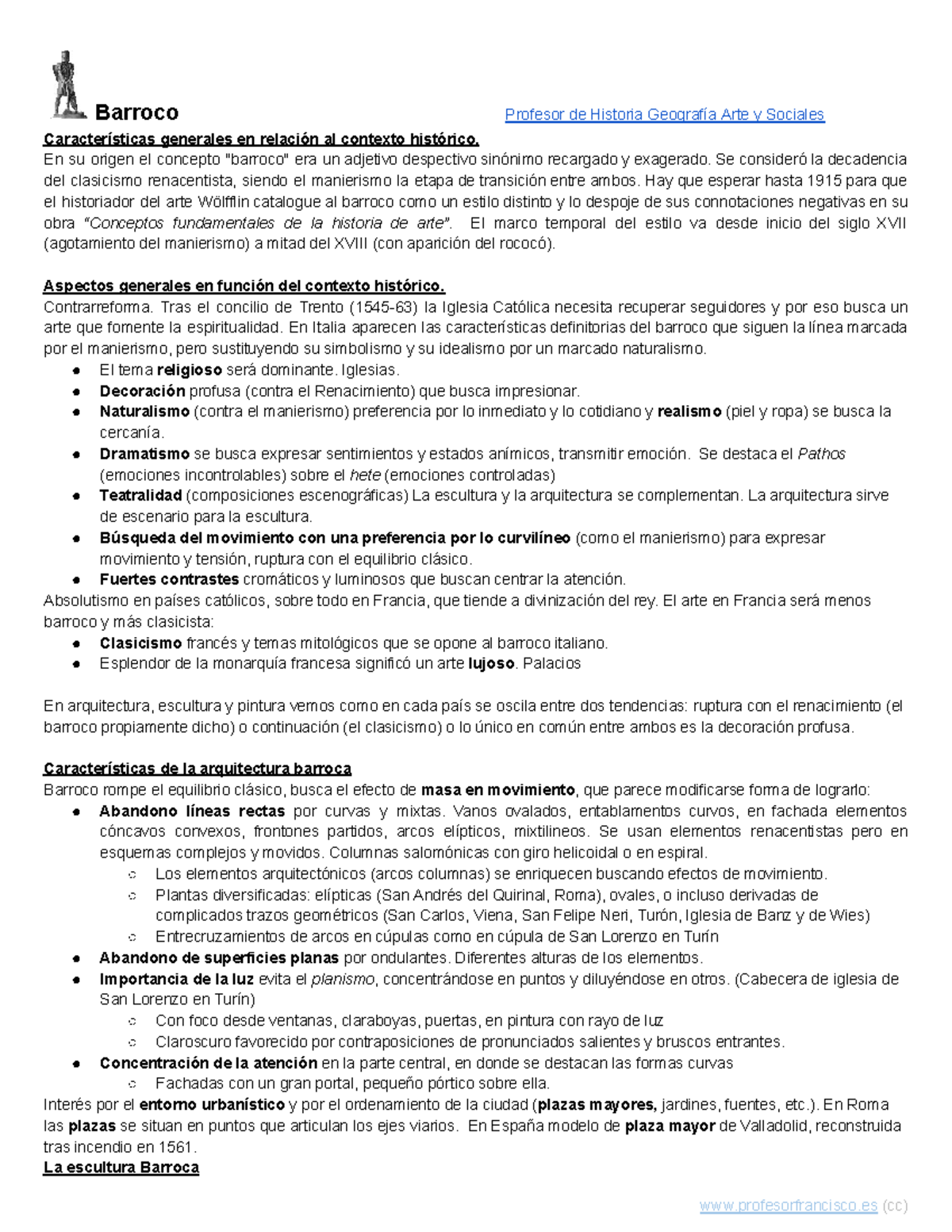 Barroco - En su origen el concepto "barroco" era un adjetivo despectivo ...