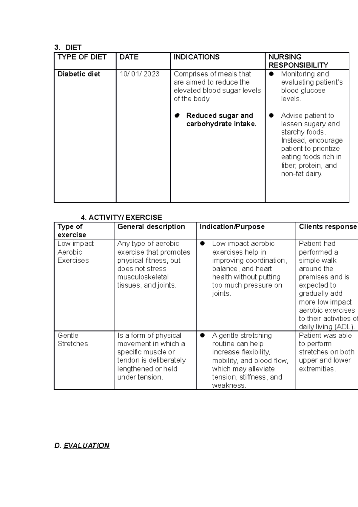 DIET- Activity- Exercise- Discharge- Planning-NCP - 3. DIET TYPE OF ...