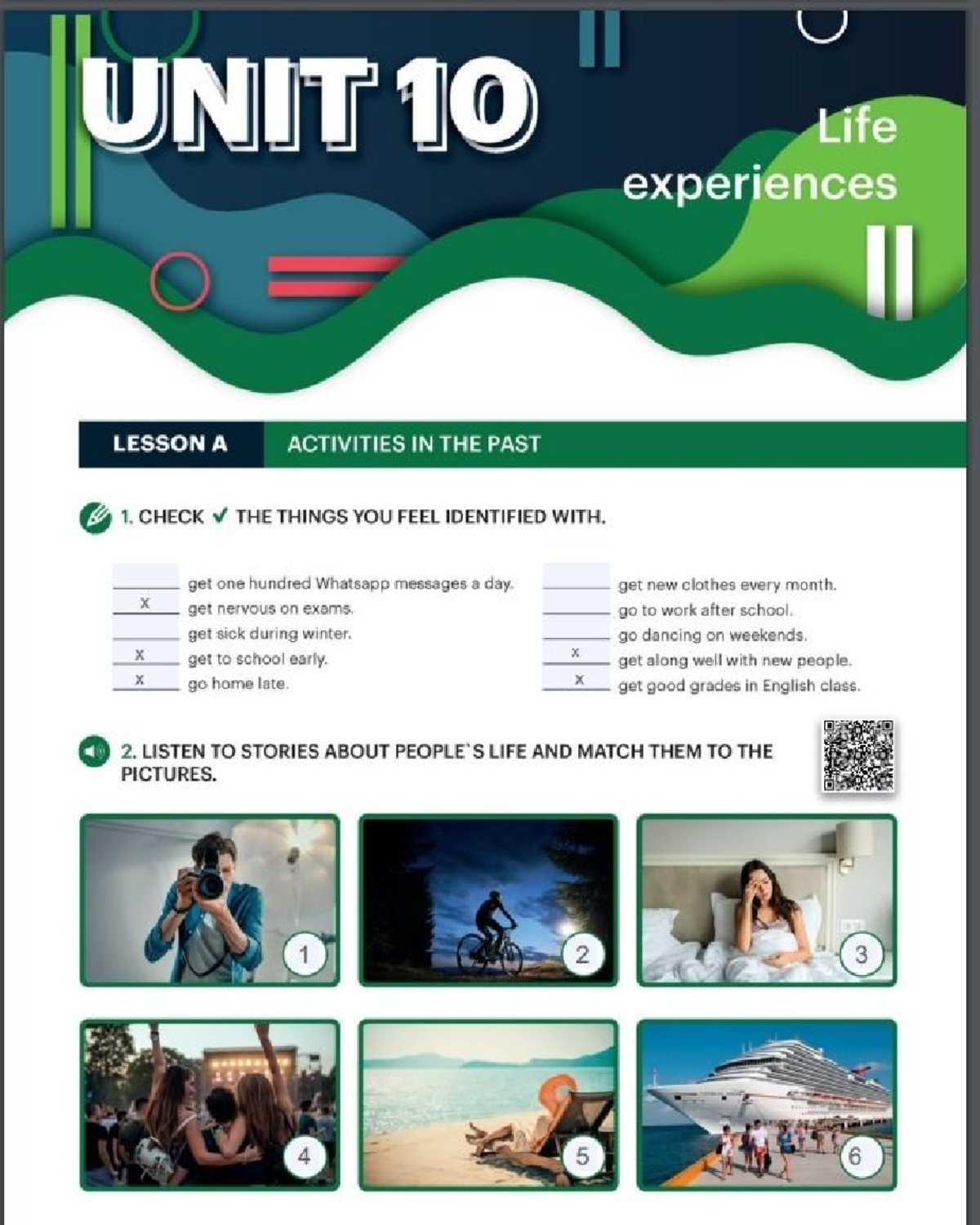 Students Book lesson A - UNIT 10 Life experiences II LESSON A ...