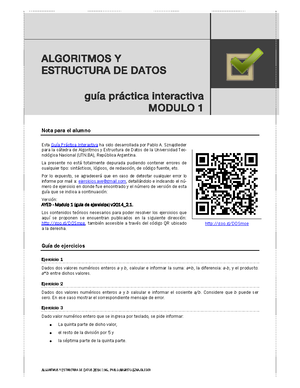 Ejercicios de Estructura Secuencial - Algoritmos y Estructuras de Datos ...