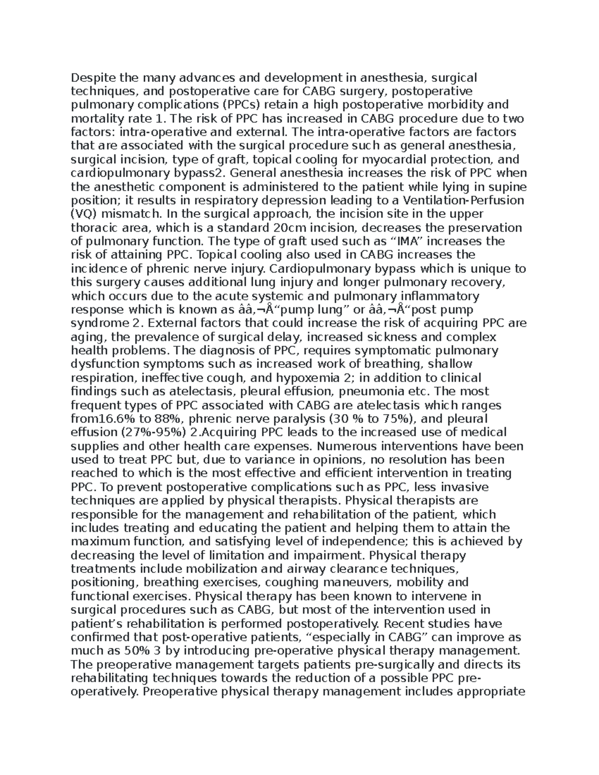 2664 - nursing essay - Despite the many advances and development in ...