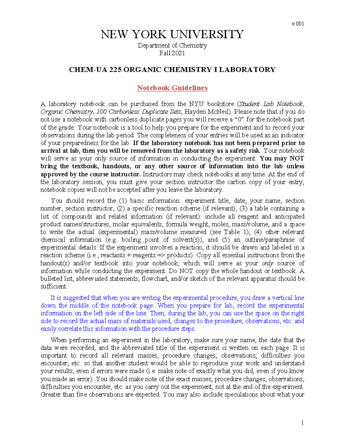Notebook Guidelines 001 - AAS 4900 - Baruch College - Studocu