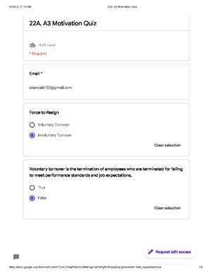 22A A3 Models and Theories Quiz - Choose the best answer that ...