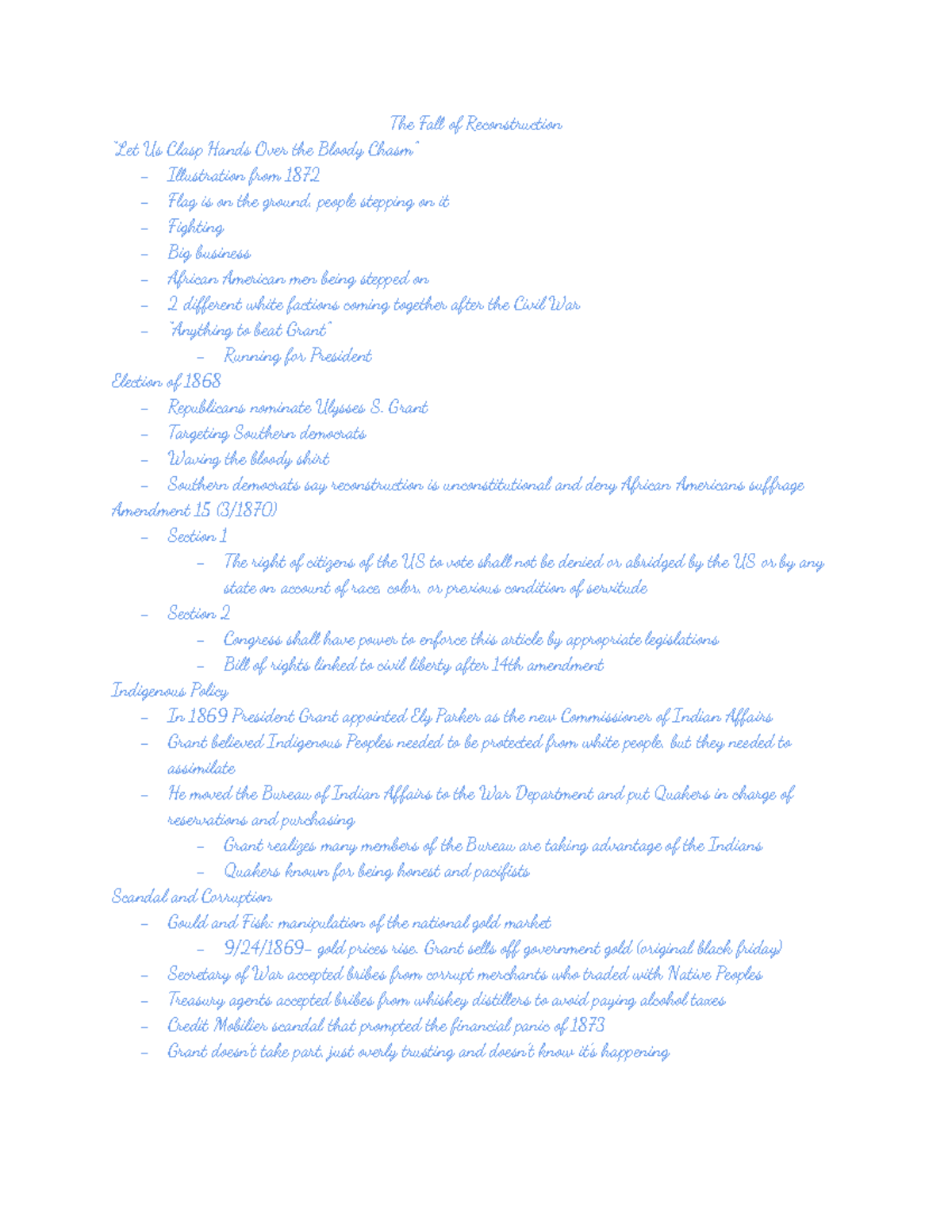 American History the Fall of Reconstruction - The Fa of Reconstruction ...