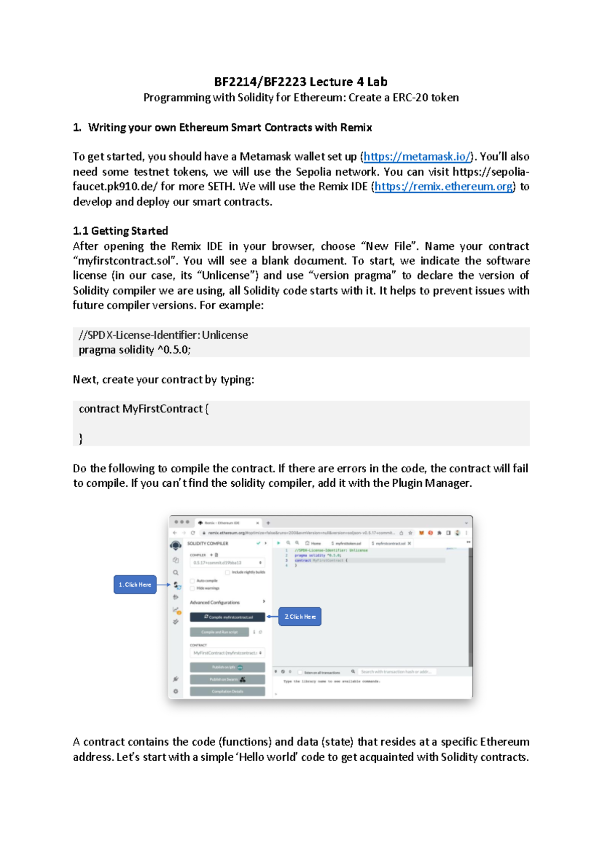 Lecture 4 Lab - Summary Fintech Management - BF2214/BF2223 Lecture 4 Lab Programming with ...