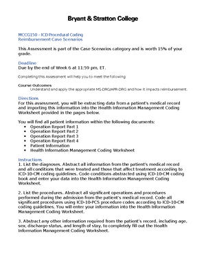 [Solved] Identify the correct ICD10PCS codes for laparoscopic - Procedural Coding (MCCG150 ...
