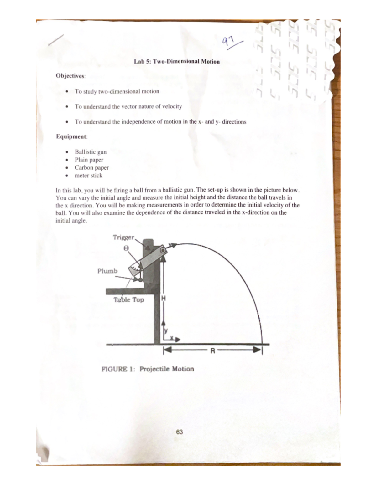 Physics Lab 5 - PHYS 1408 - TTU - Studocu