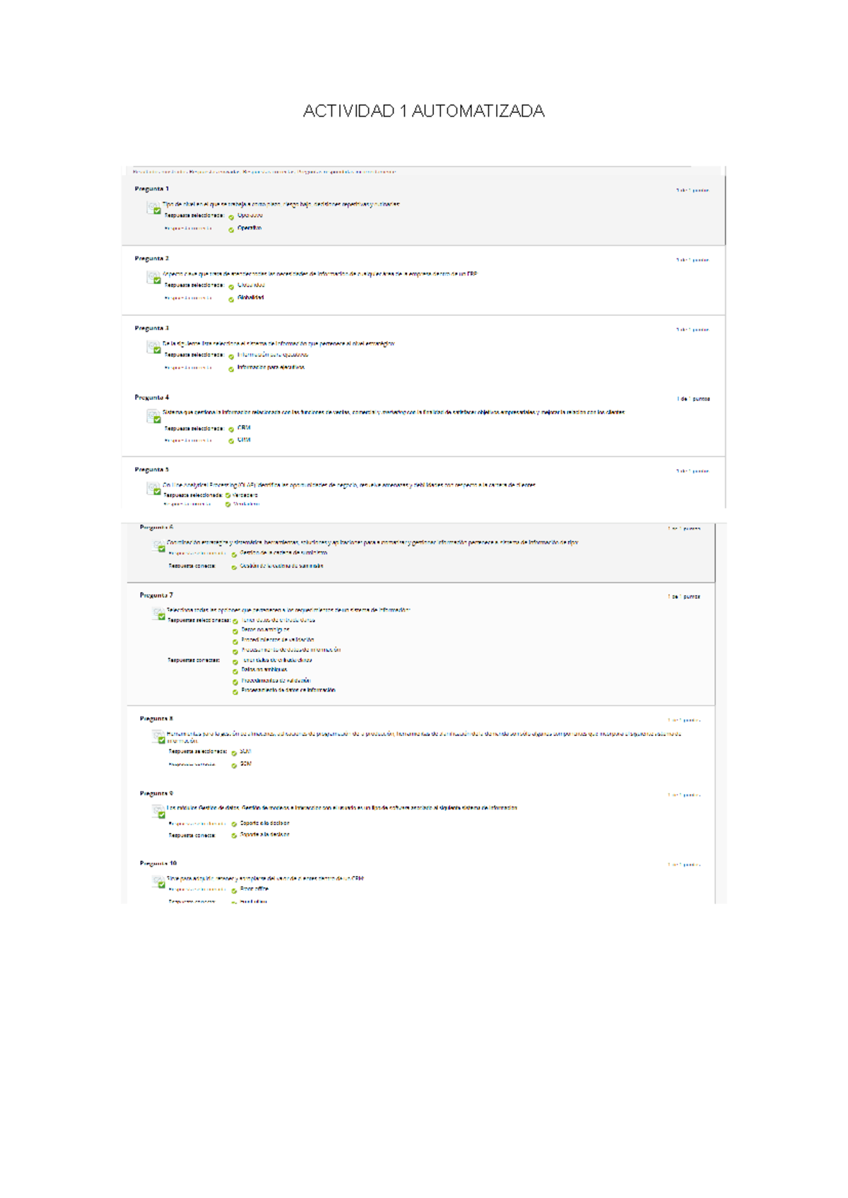 Actividad 1 Automatizada - tecnologias para la gestion - ACTIVIDAD 1 AUTOMATIZADA - Studocu